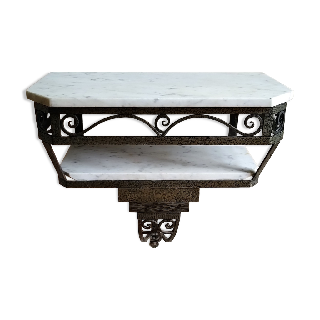 Console mural art déco en fer forgé 1930 | Selency