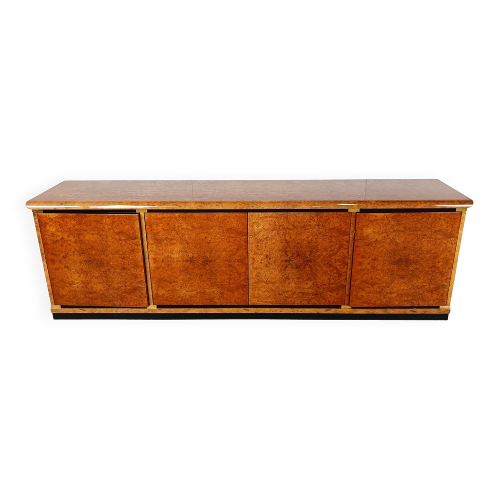 Burlwood credenza store