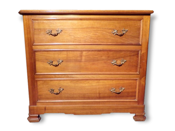 Commode ancienne 3 tiroirs en merisier | Selency