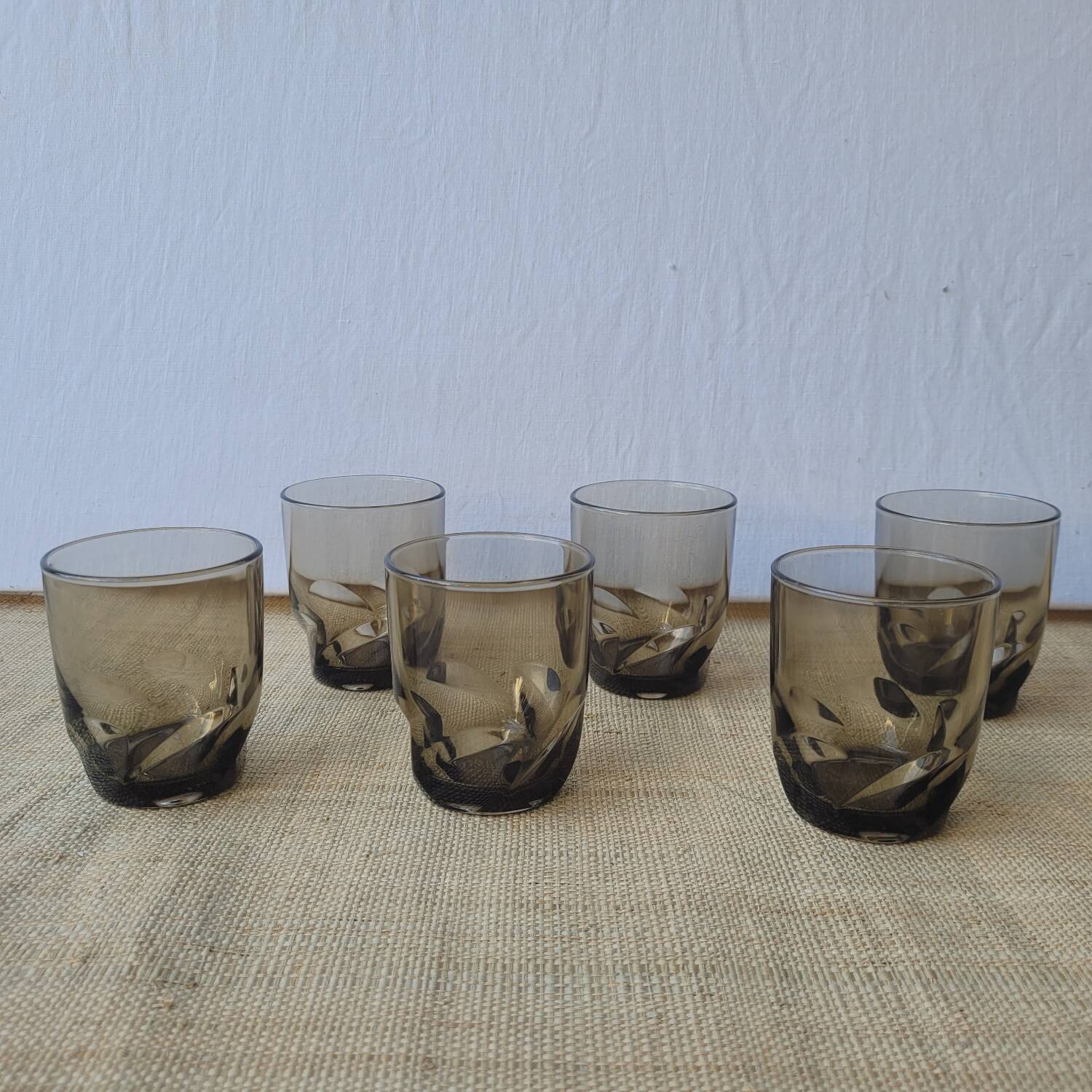 Set of 5 Luminarc Arcoroc France glass cups from the 70s | Selency