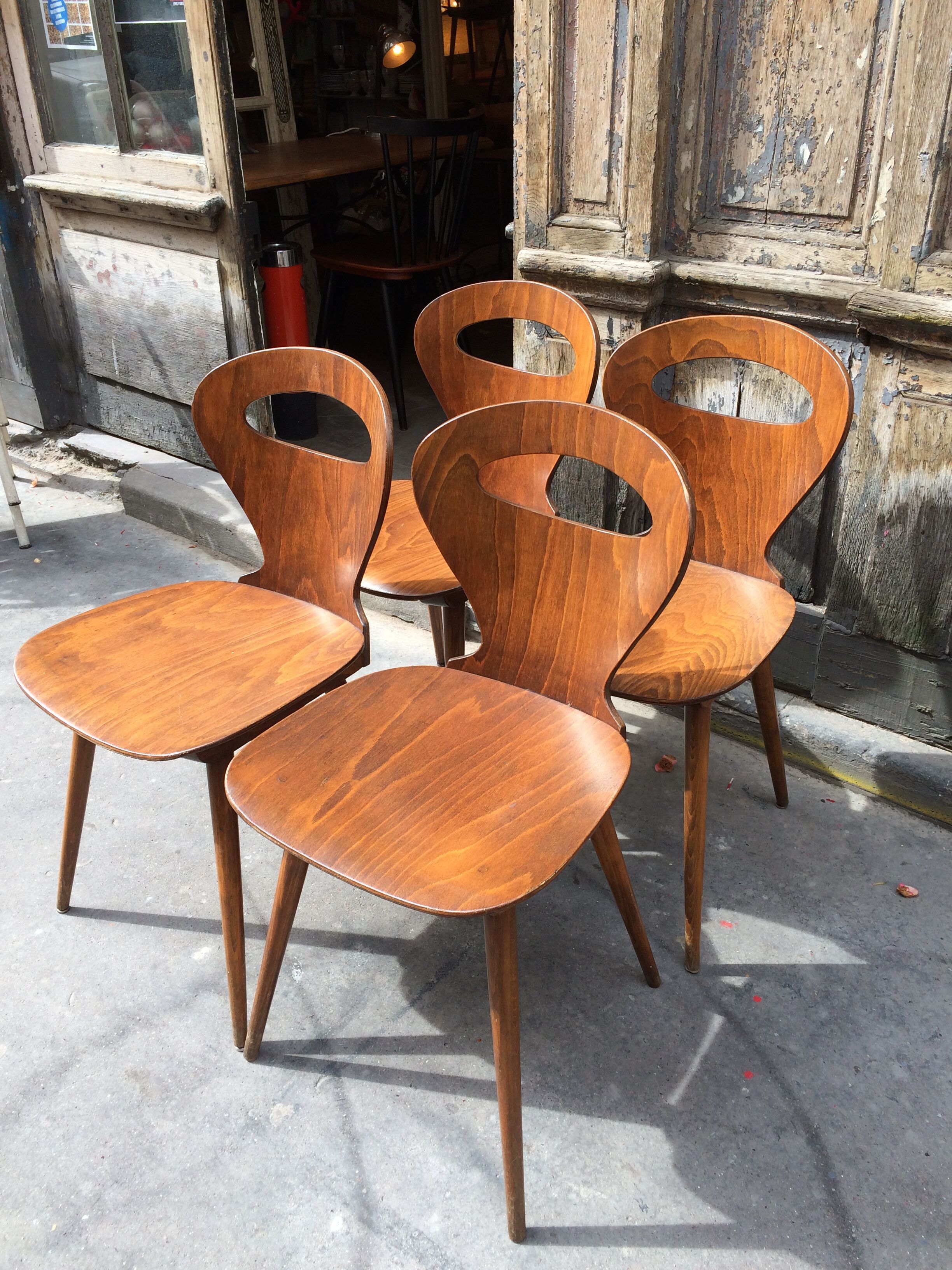 Paire de Chaises baumann modèle fourmi | Selency