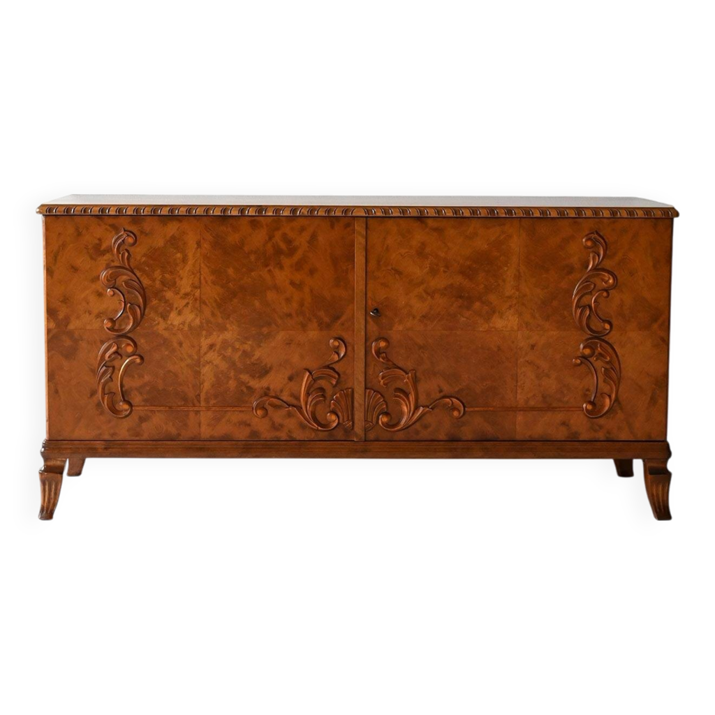 Buffet déco scandinave en loupe de chêne | Selency