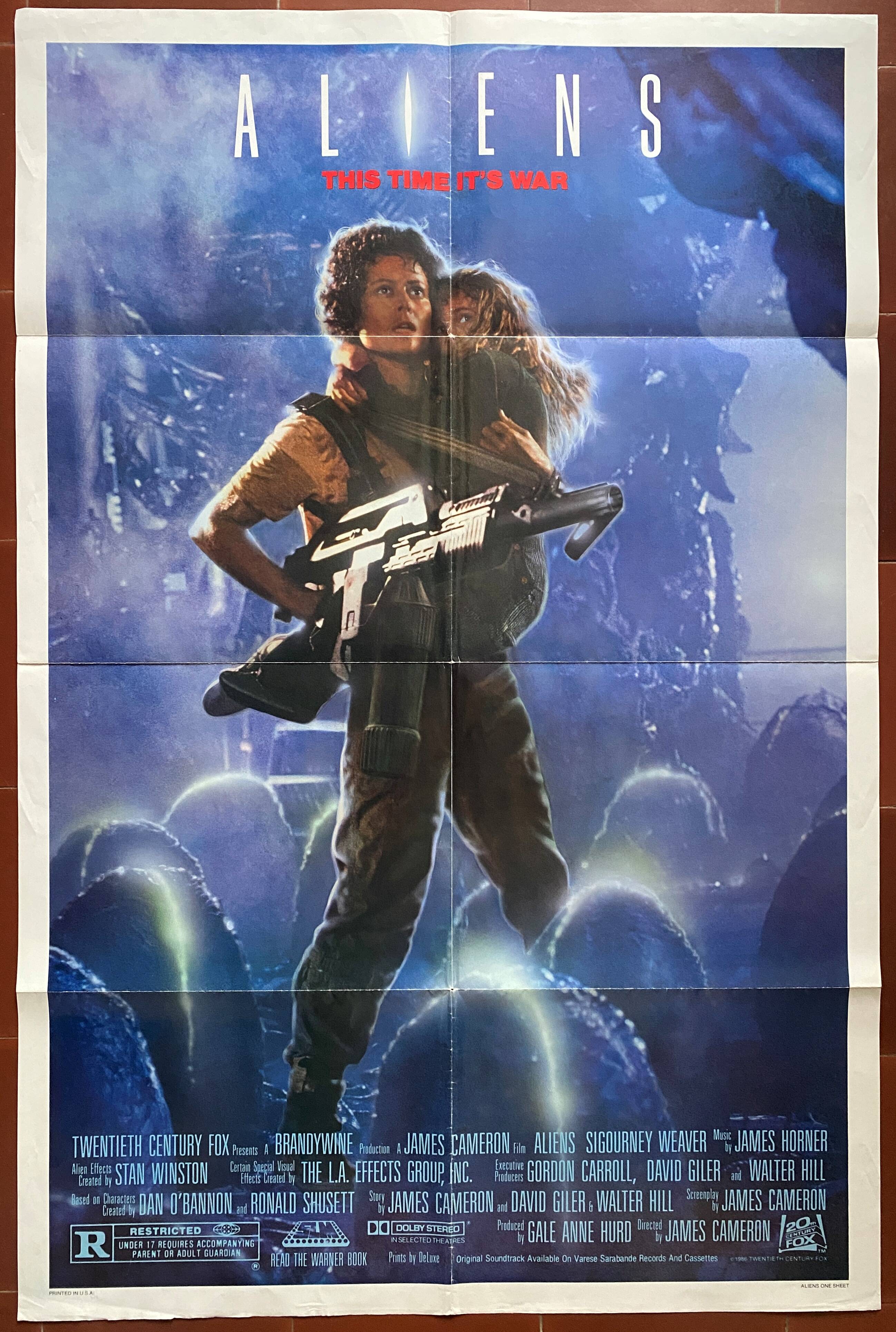 Affiche cinéma originale "Aliens le retour" Sigourney Weaver 69x104cm ...