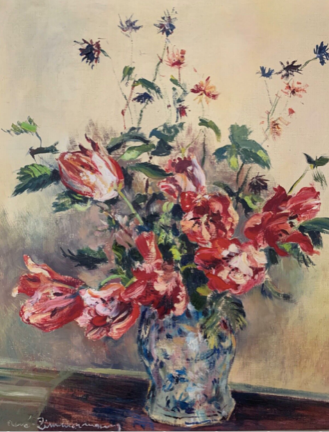 Huile sur toile signée René Zimmermann (1904-1991) | Selency