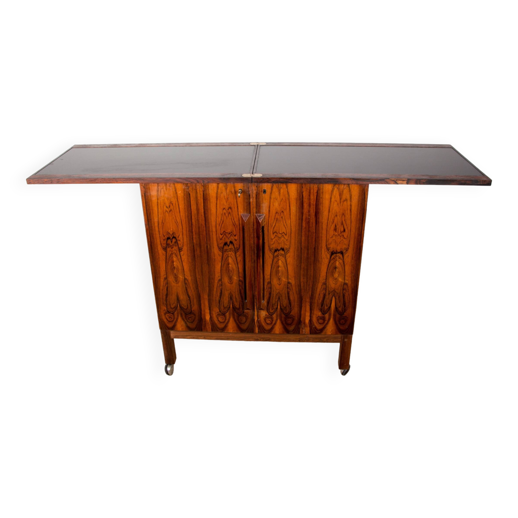 Bar roulant et extensible, Norvégien en Palissandre par Torbjørn Afdal ...