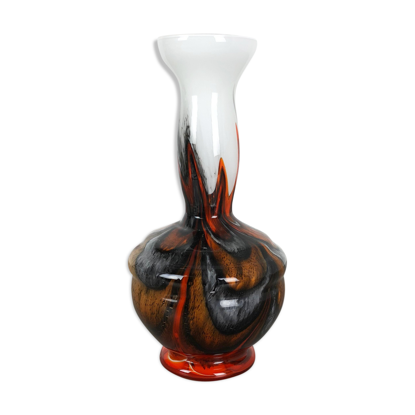 1970s Carlo Moretti Vase Opaline Florence Collectible Glass Art ...