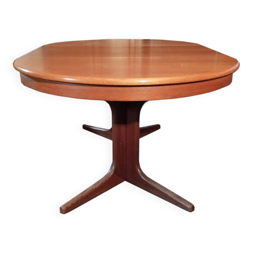 table scandinave en teck années 60 extensible | Selency