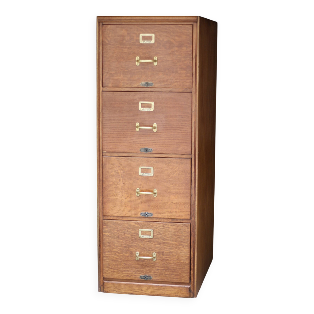Majestic shannon oak filing cabinet (early 20th century). | Selency