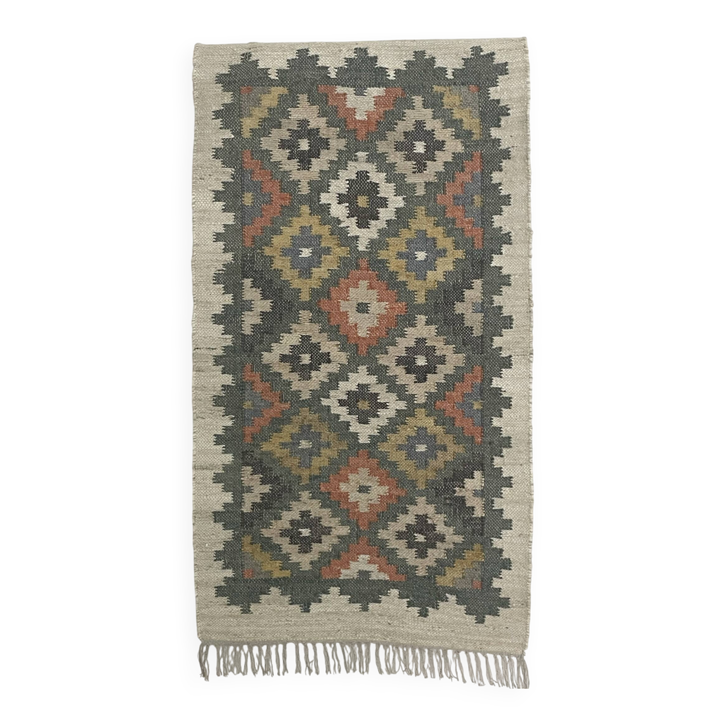 Tapis Kilim tissé à la main en chanvre et coton, 2,5 x 4 pi, tapis ...