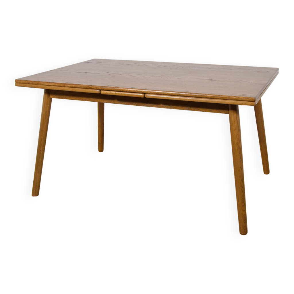 Table à manger en chêne extensible danois, années 1960 | Selency