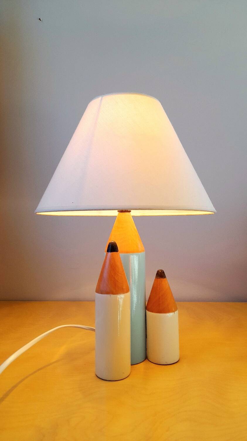 Lampe crayons, années 1980 | Selency