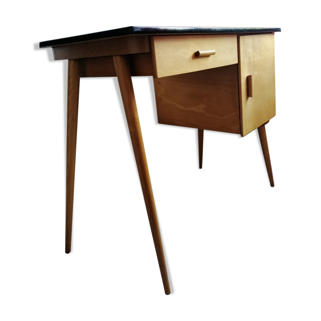 Bureau vintage Baumann en formica 1950 | Selency