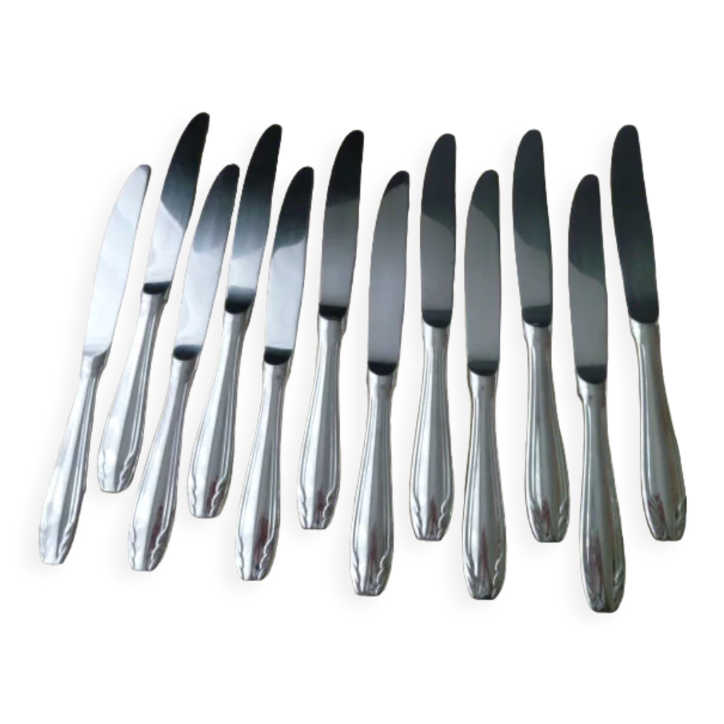 Set de 12 couteaux de table Acier massif monocoque Chabanne Modèle ...