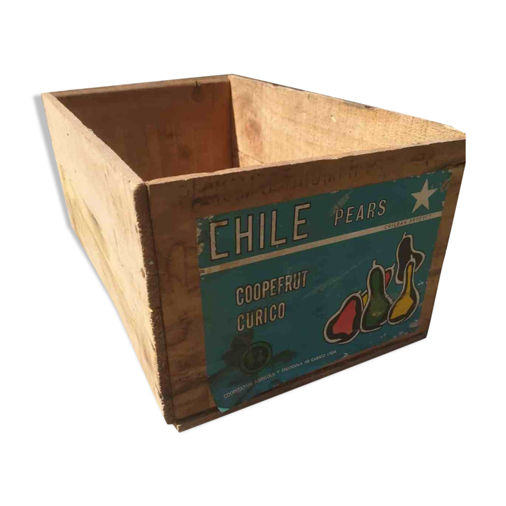 Caisse En Bois Vintage Poire Du Chili Selency