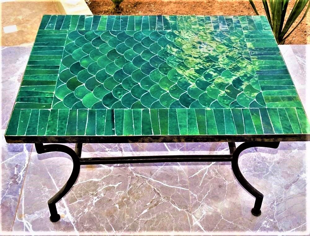 Table zellige vert | Selency