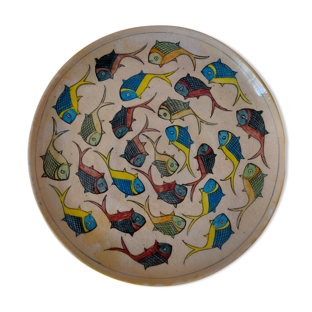 Plat perse ronde de poisson | Selency