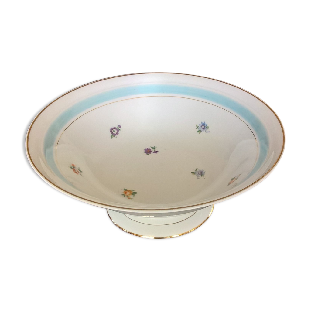 Coupe sur piedouche en porcelaine LT France | Selency