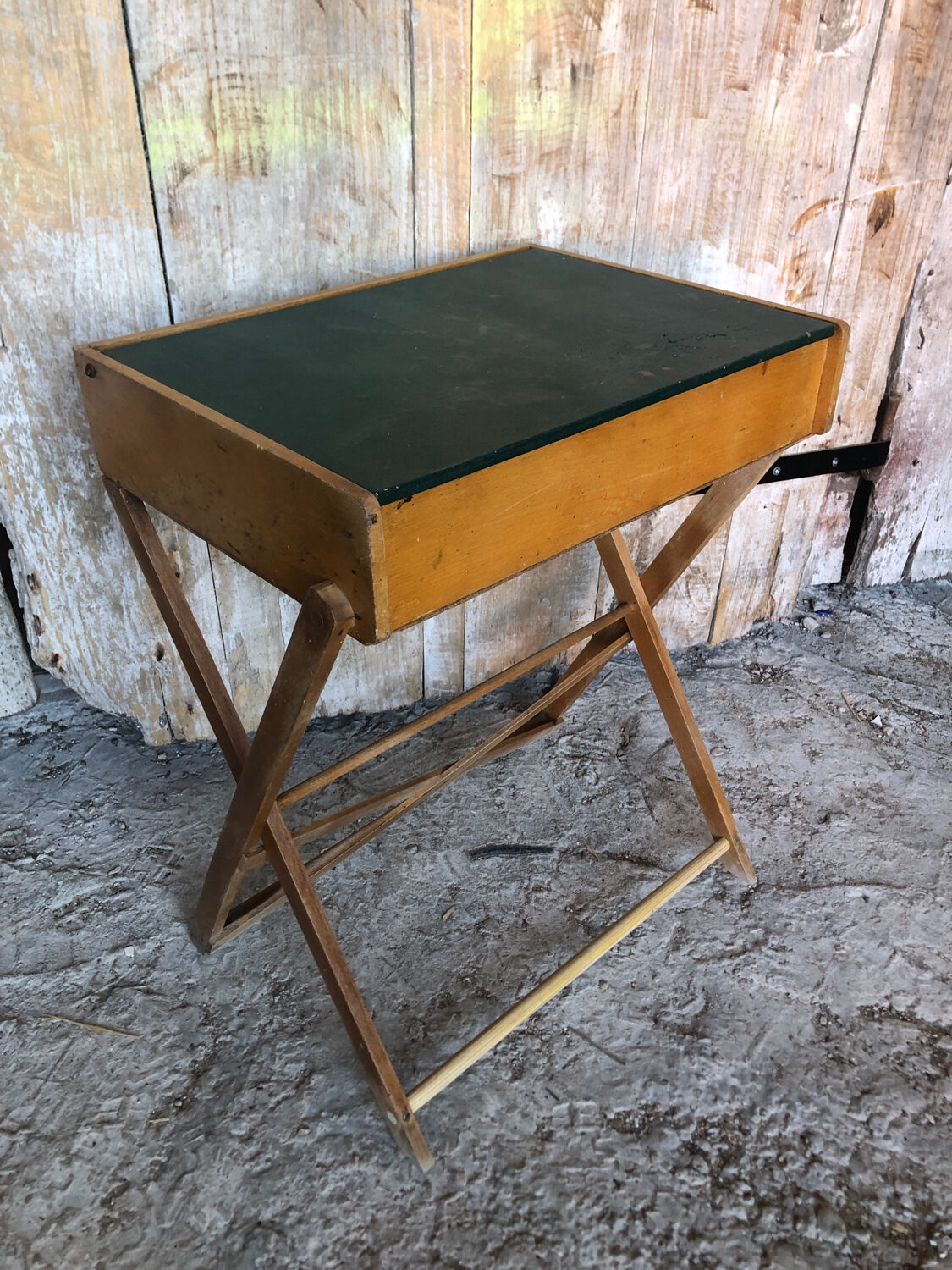 Bureau pupitre pliant bois tablette relevable | Selency