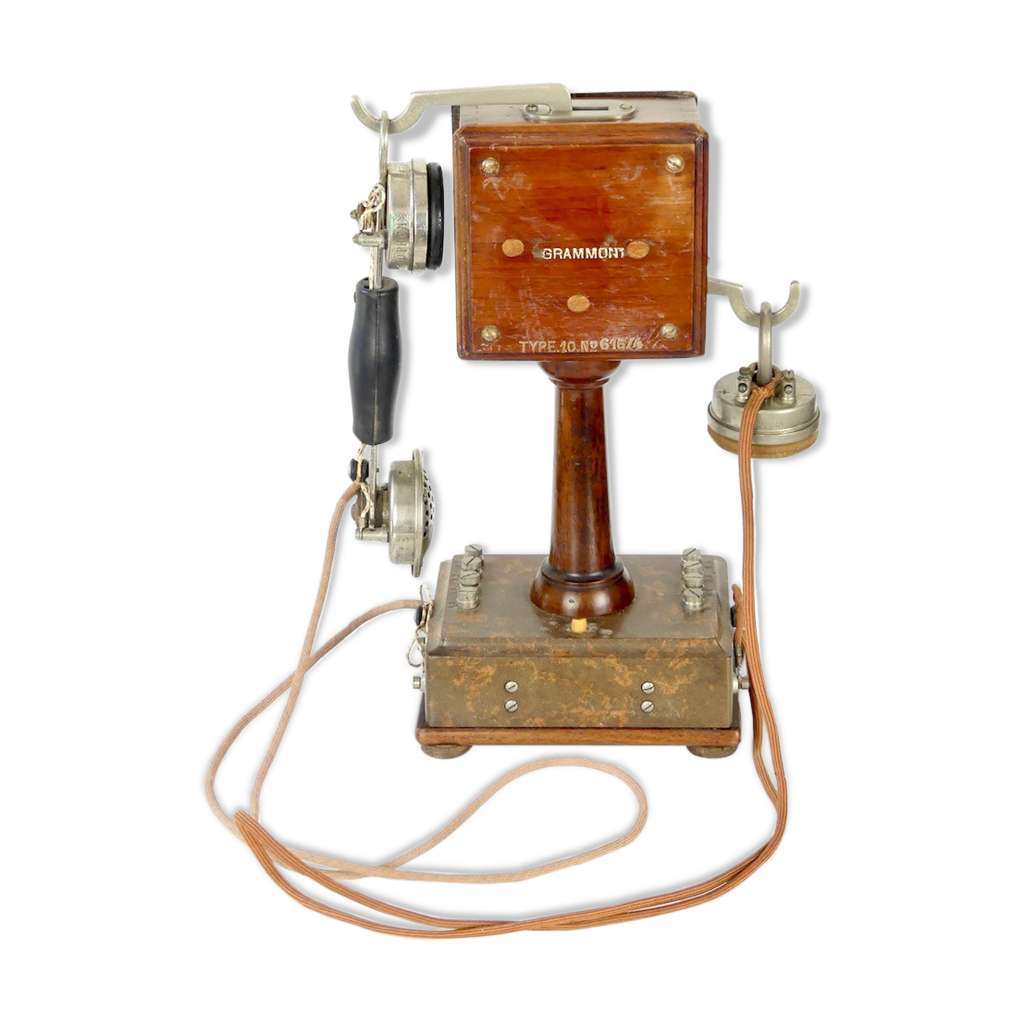 Téléphone Grammont Type 10 de 1922 - Appareil ancien de collection ...