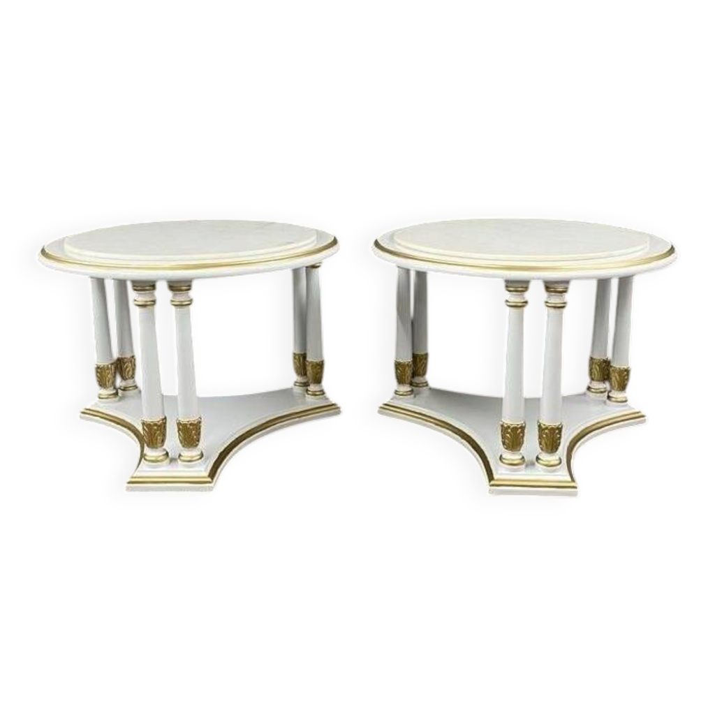 Paire de tables d’appoint style néoclassique, XXème siècle | Selency