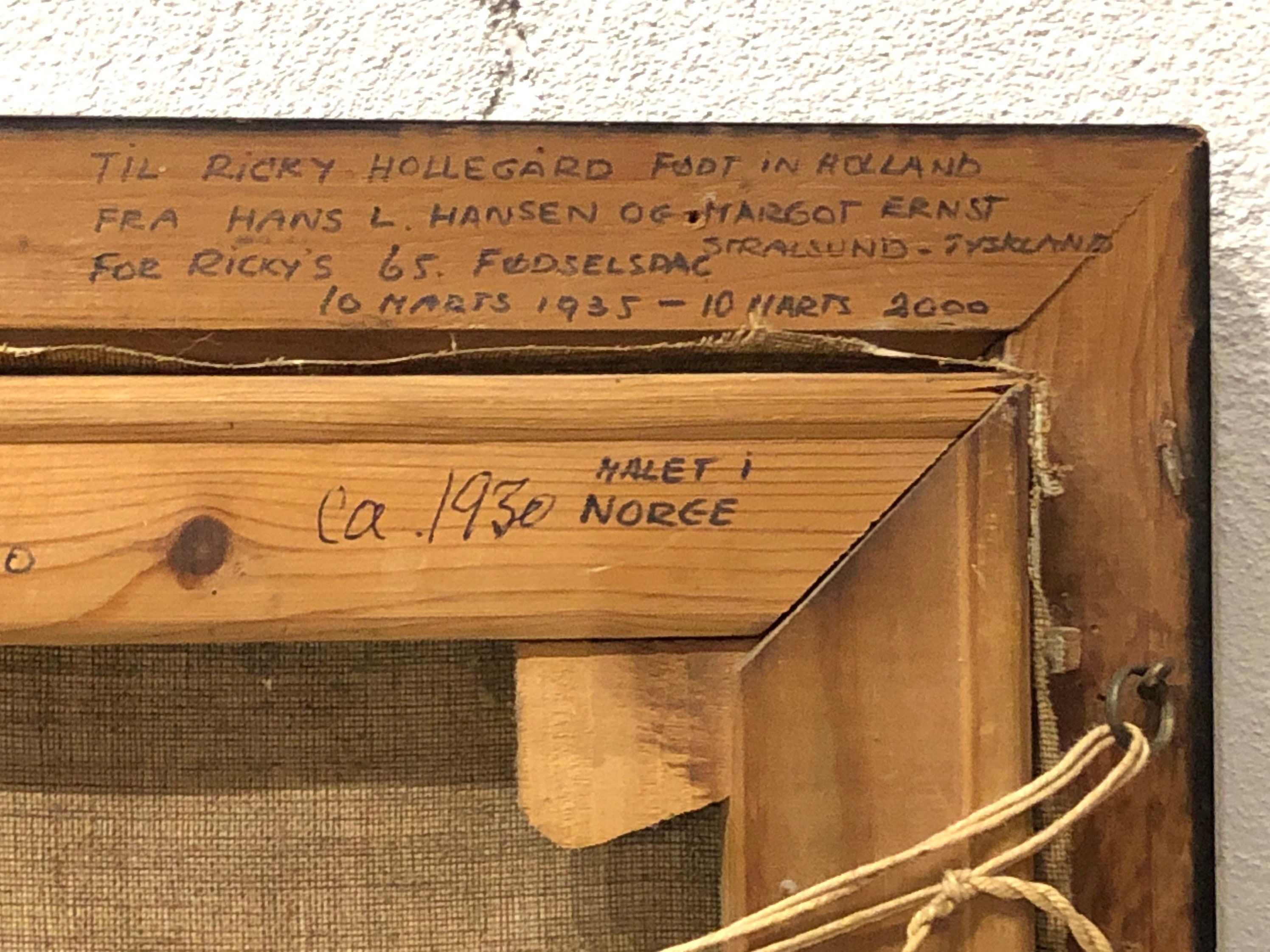 Peinture à l’huile norvégienne des années 1930 par Eilert Mehl | Selency