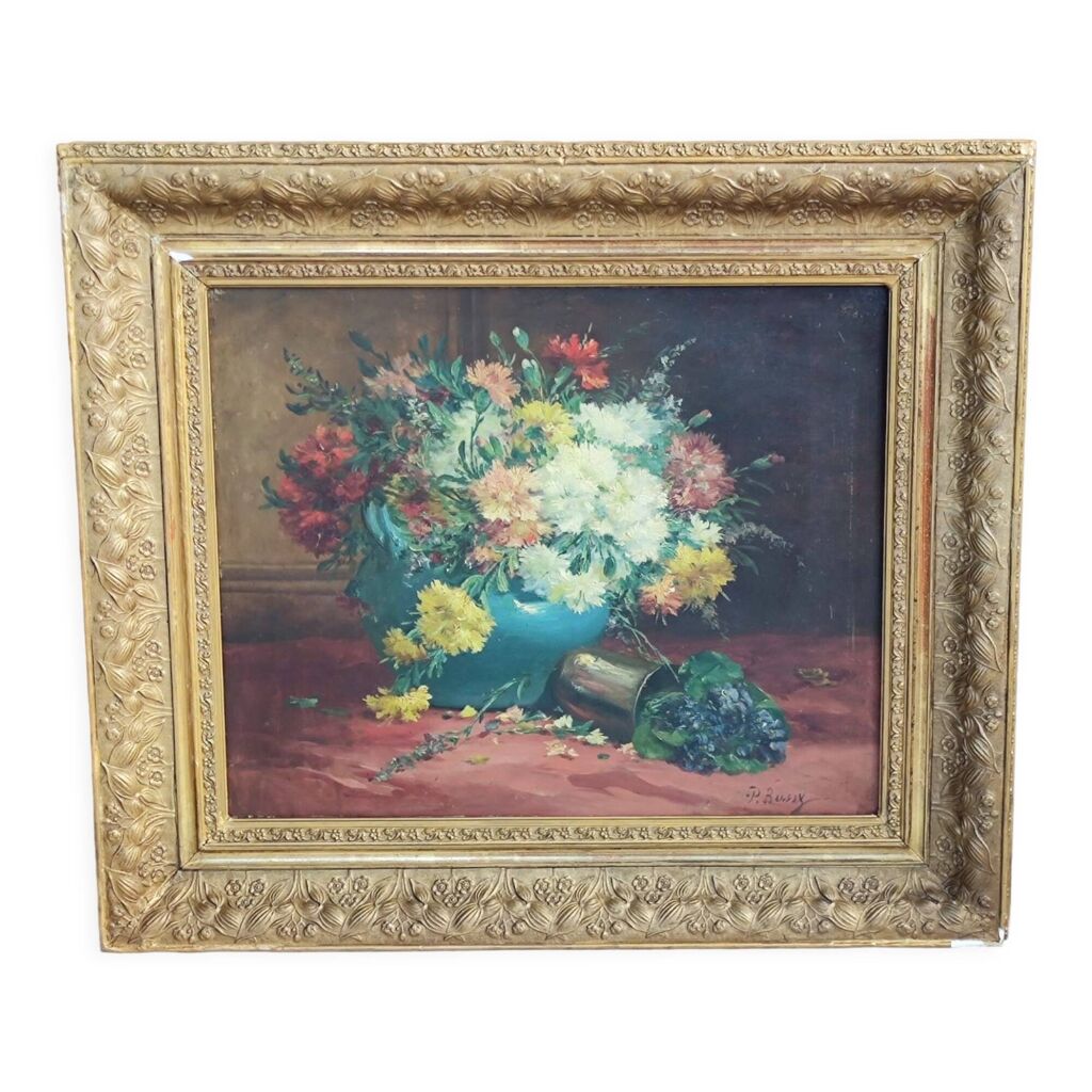 Tableau ancien encadrement doré | Selency