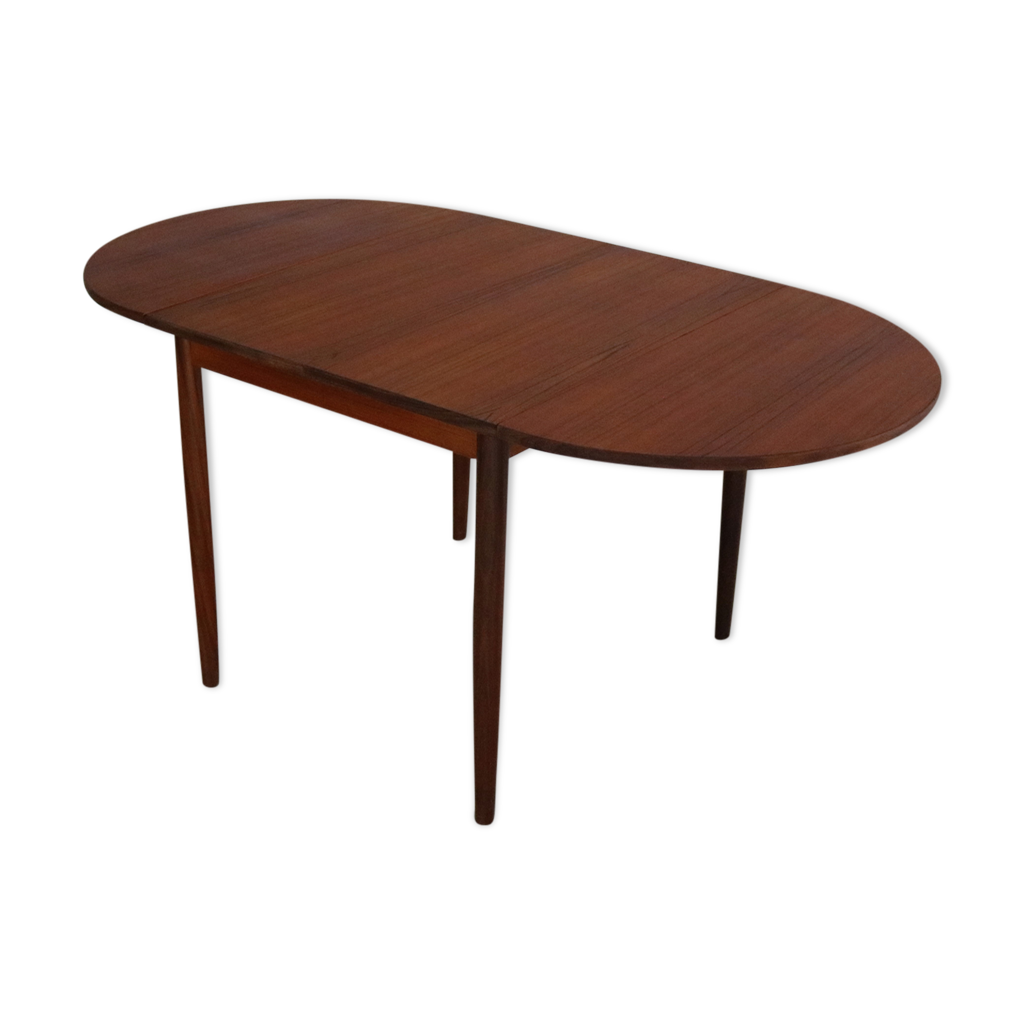 Table à manger vintage extensible années 60 danoise | Selency