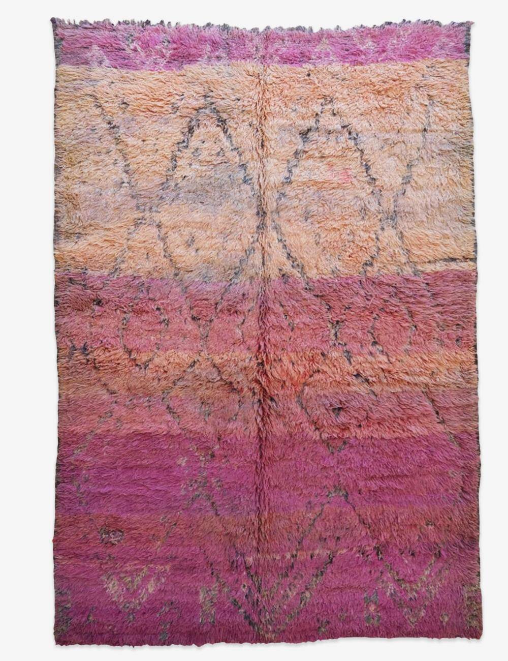 Tapis Vintage Rose Pêche - 295 x 185 cm | Selency