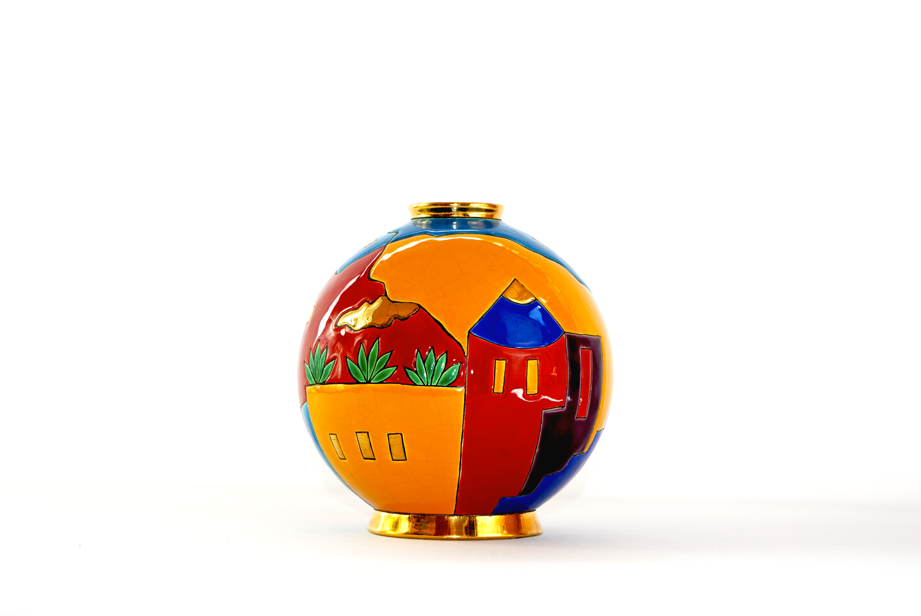 Emaux de Longwy – Colonial ball "Santa Fé" | Selency
