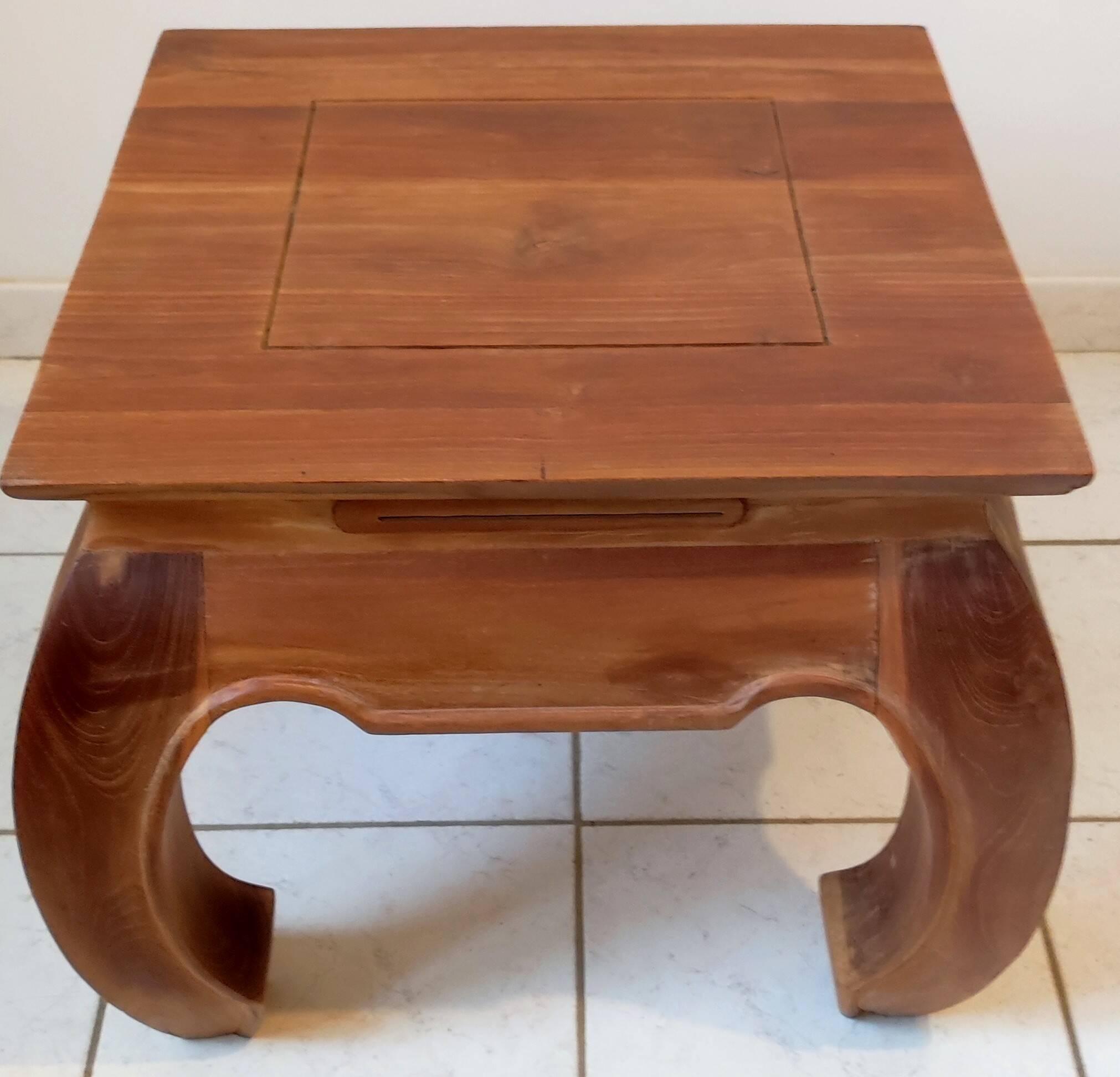 Table basse à opium bois massif | Selency