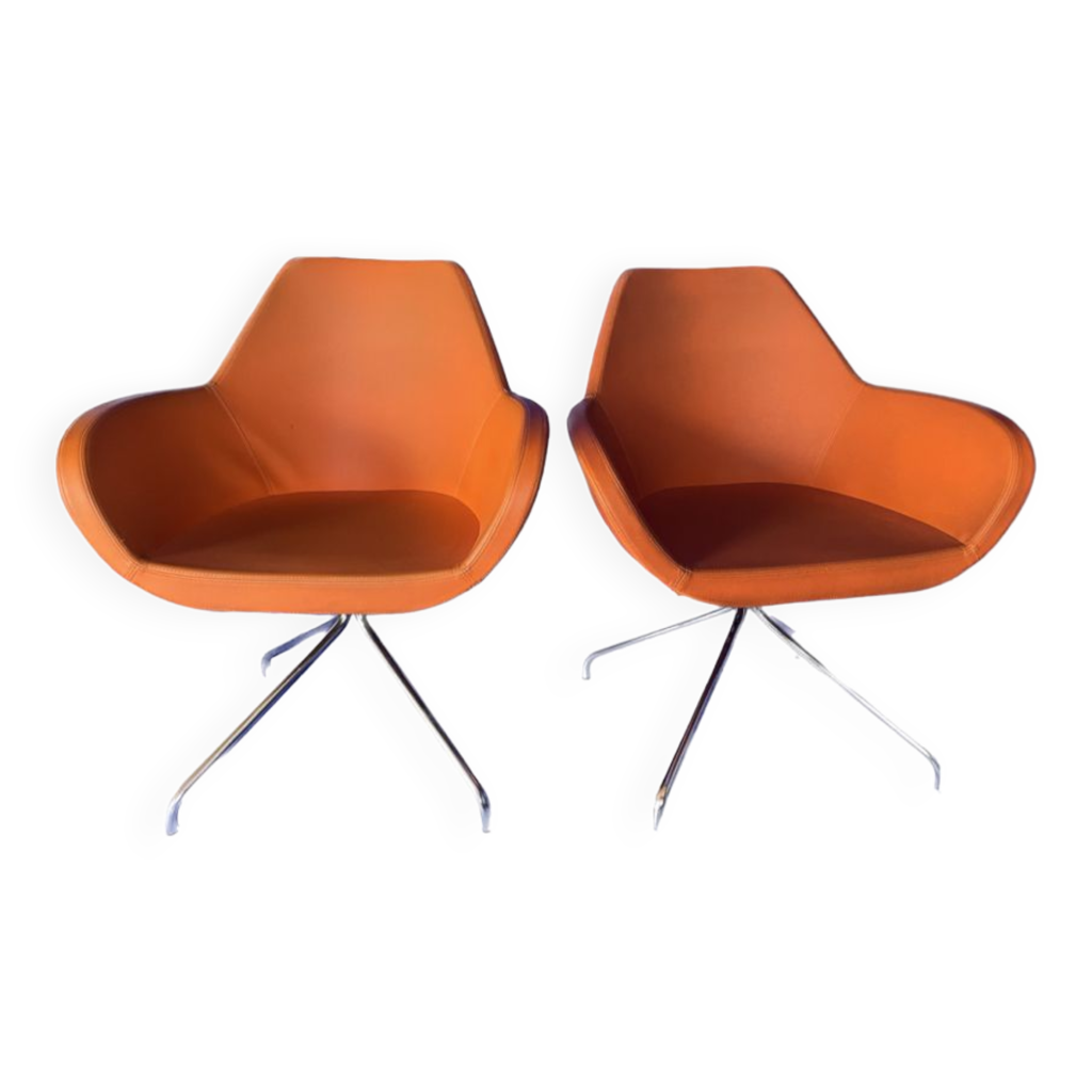 Paire de fauteuils pop fan pour Profim | Selency