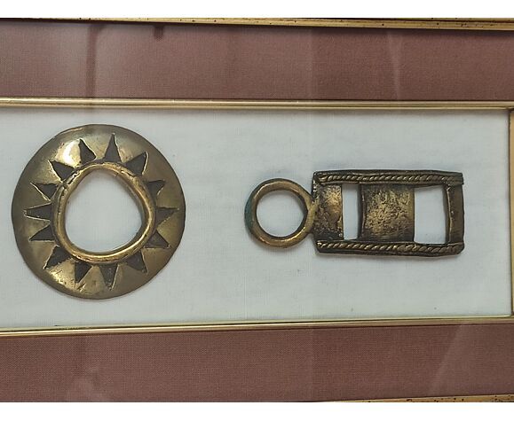 Ancient measuring weights for gold, Akan tribe, Ghana or Ivory Coast ...