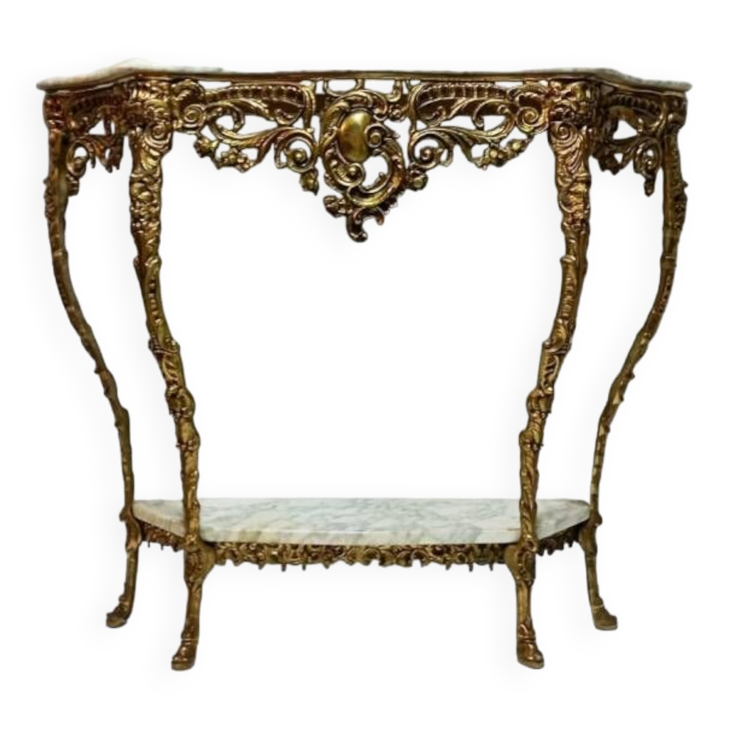 Console vintage en bronze | Selency