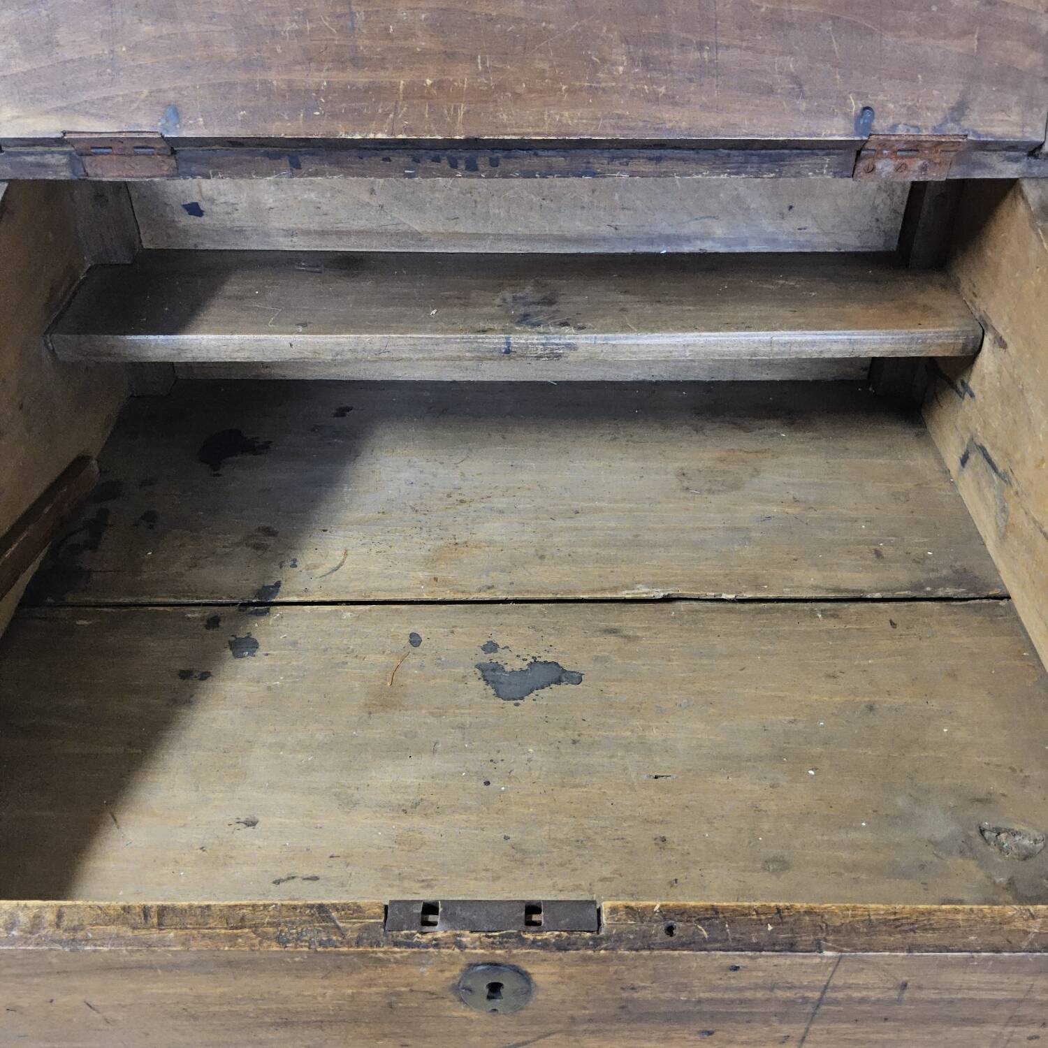 Antique tall wooden lectern / writing desk 19th century secretary desk ...