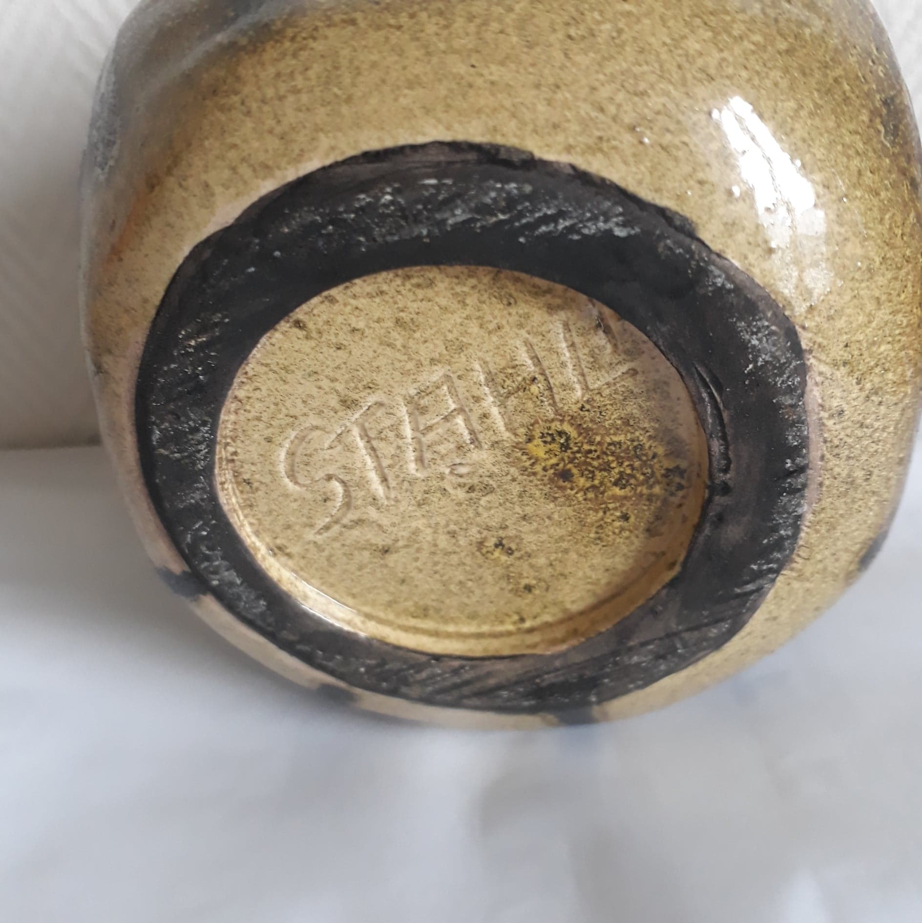 Pot céramique signé par Stahl | Selency