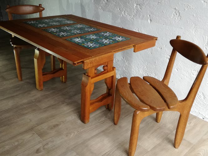 Table modulable par Guillerme et Chambron 1960 | Selency