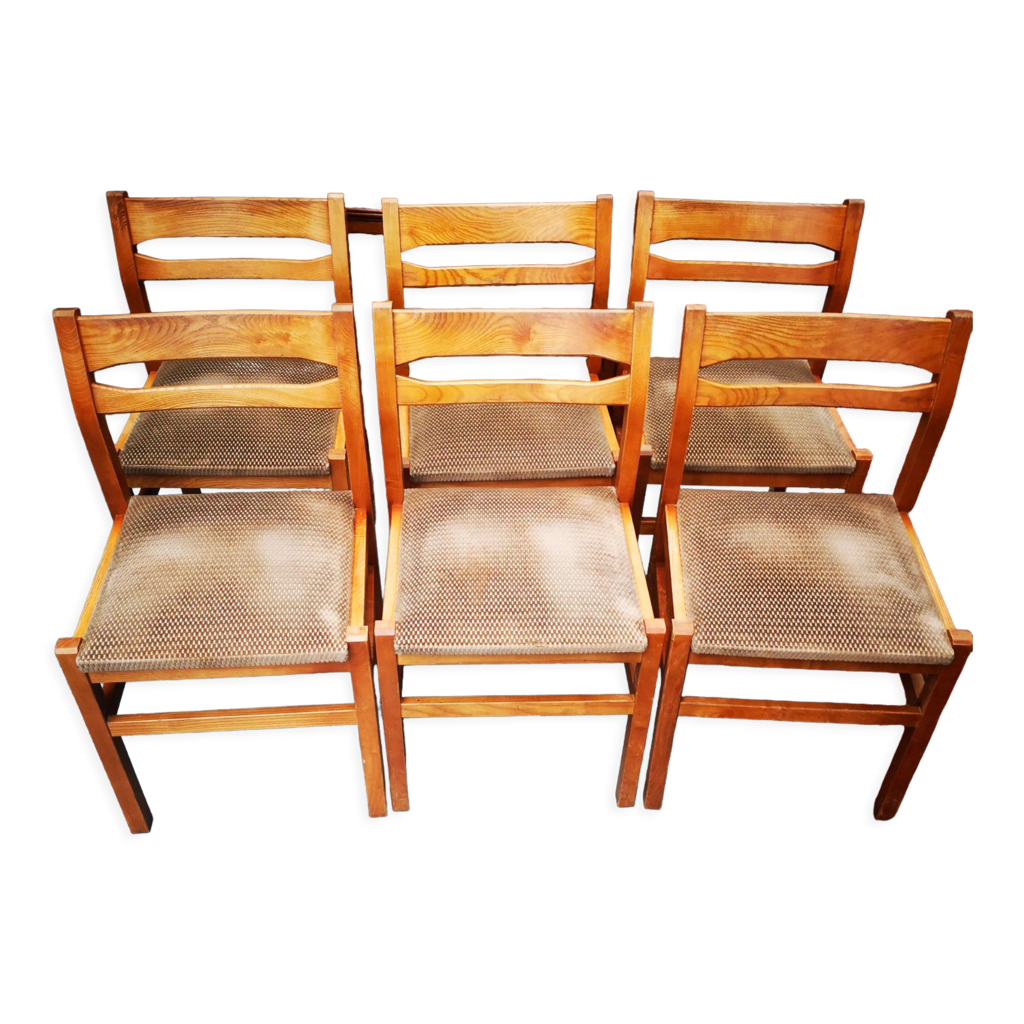 6 chaises mid century | Selency