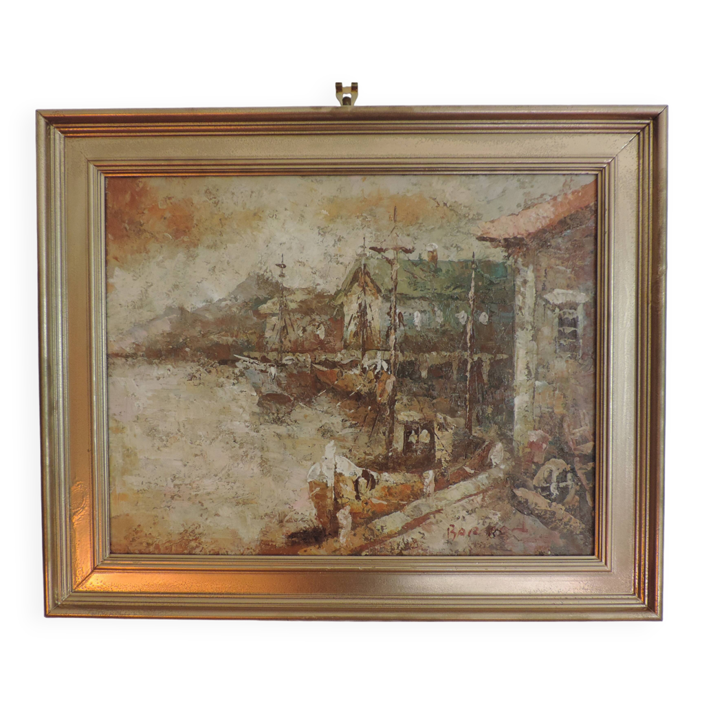 Huile sur toile signée Edward Barton | Selency