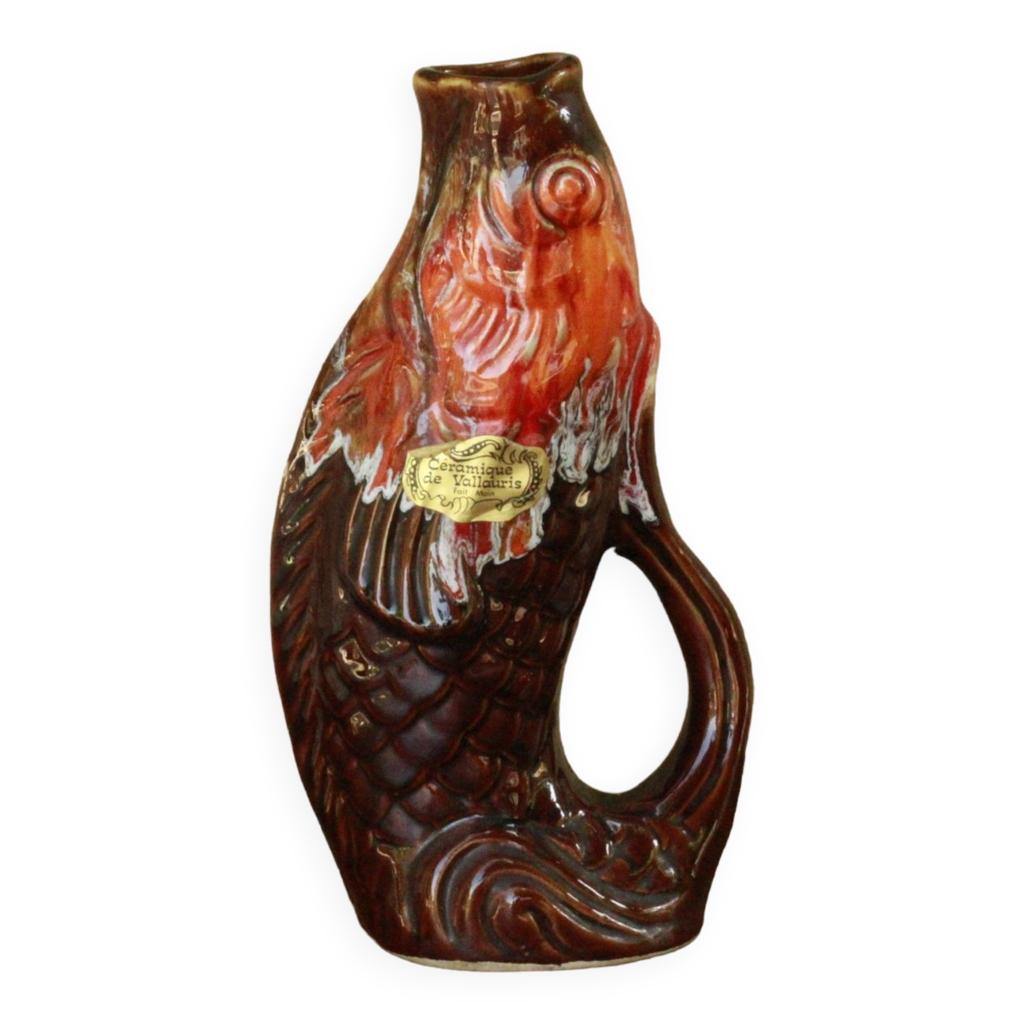 Cruche poisson céramique de Vallauris | Selency