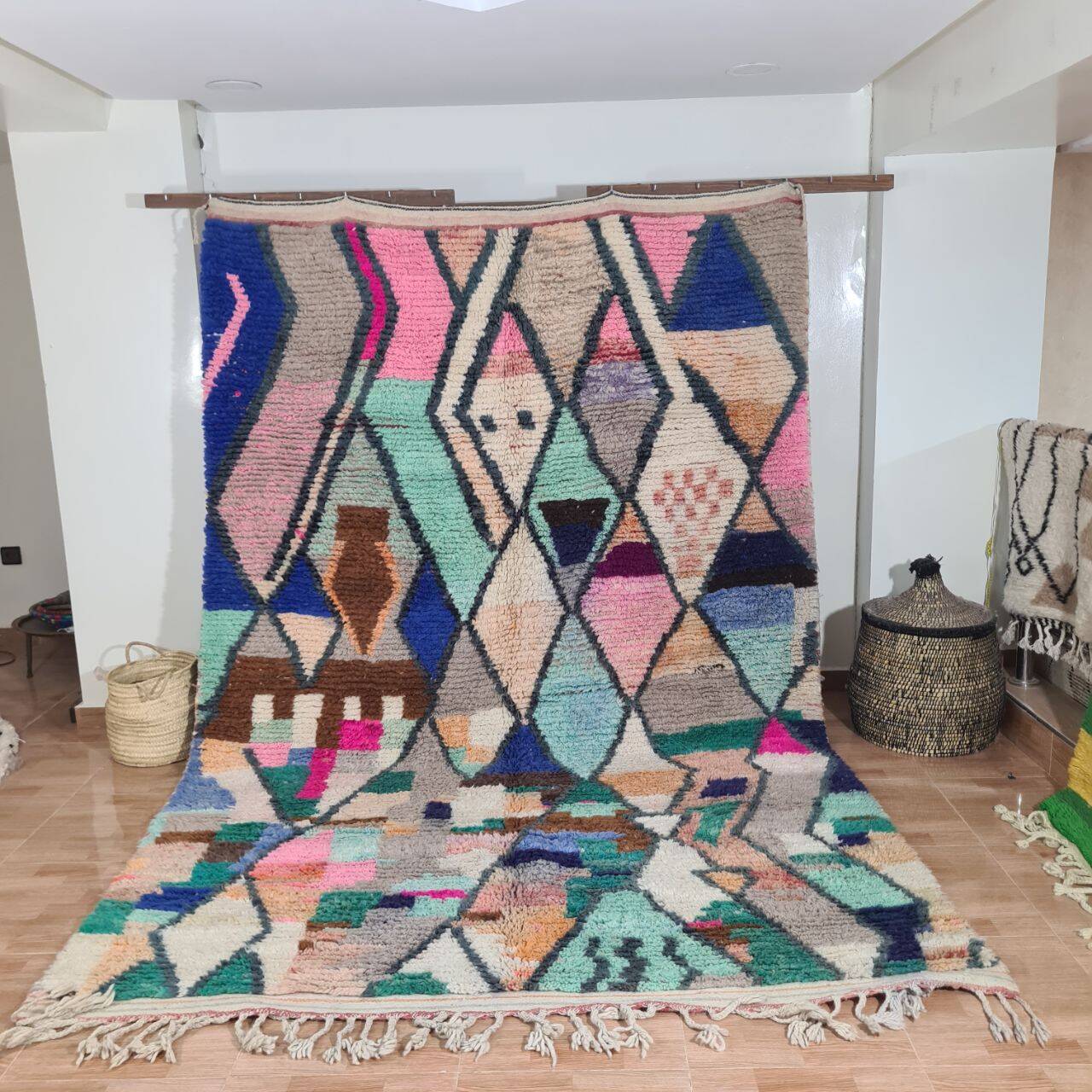 Tapis berbère marocain artisanal fait main 300 x 200 CM | Selency