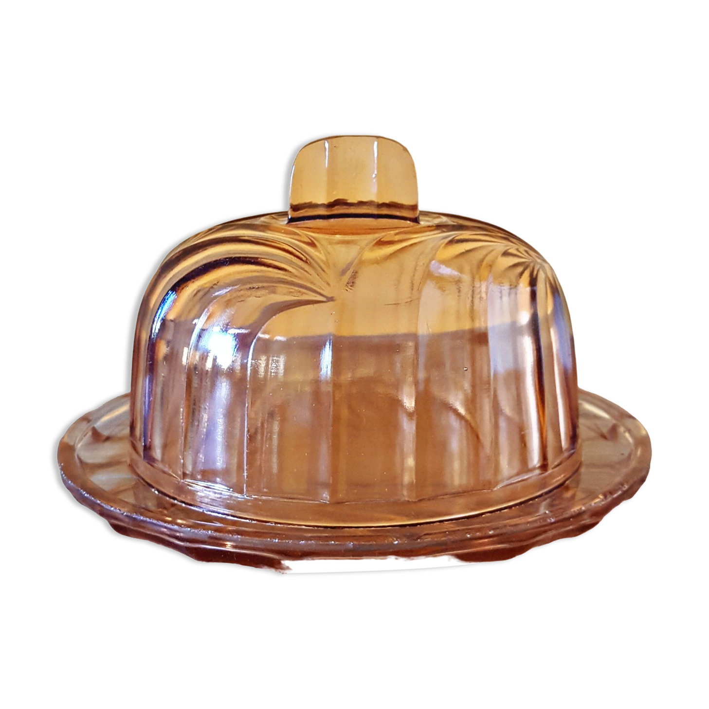 Cloche en verre et son plateau pour gâteaux ou fromage | Selency