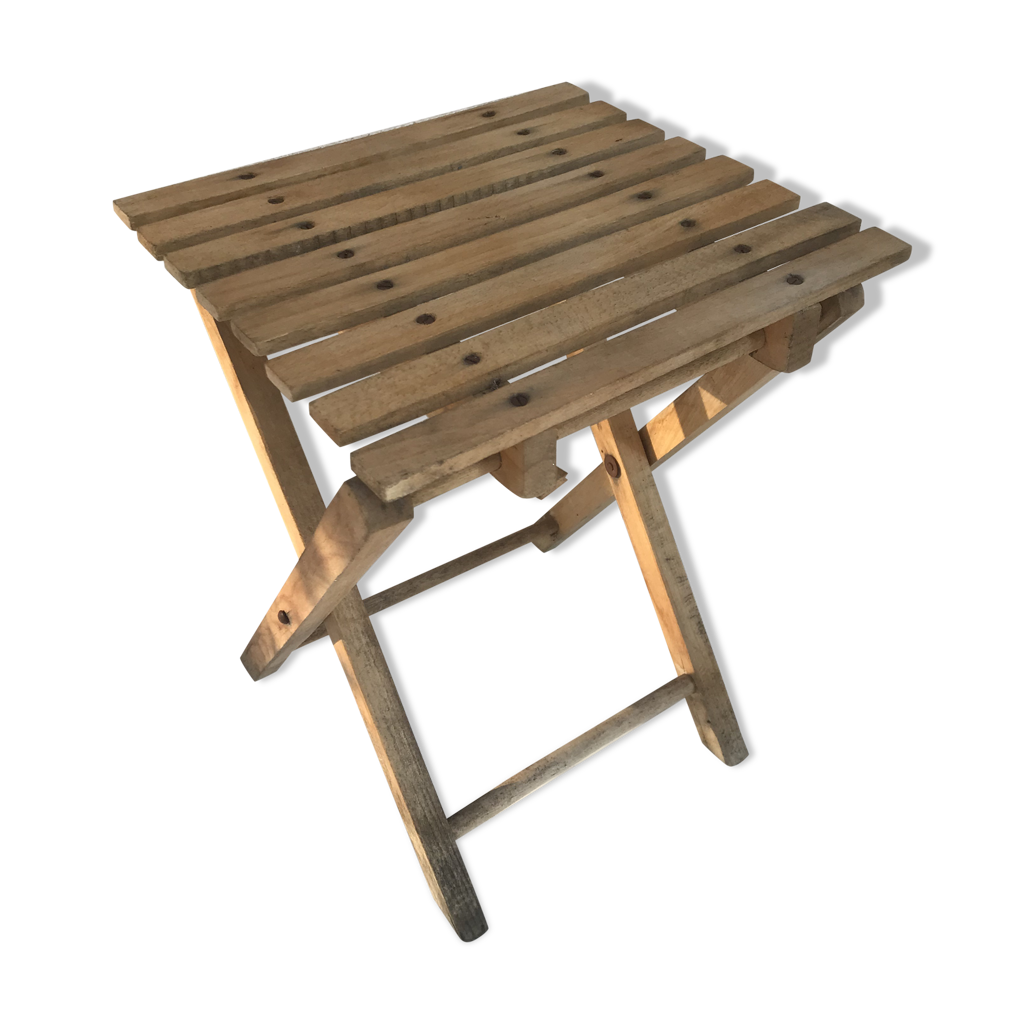 Tablette porte plante en bois pliable | Selency