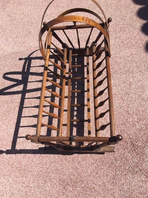 19th century wooden rocking cradle | Selency