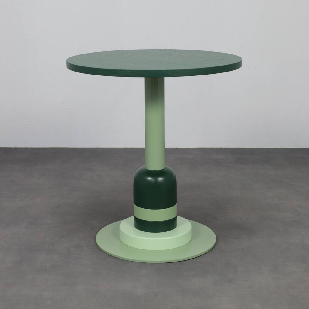 Table d'appoint ronde Custo Bistro de Kim Marc Bobsin pour Puik Design ...