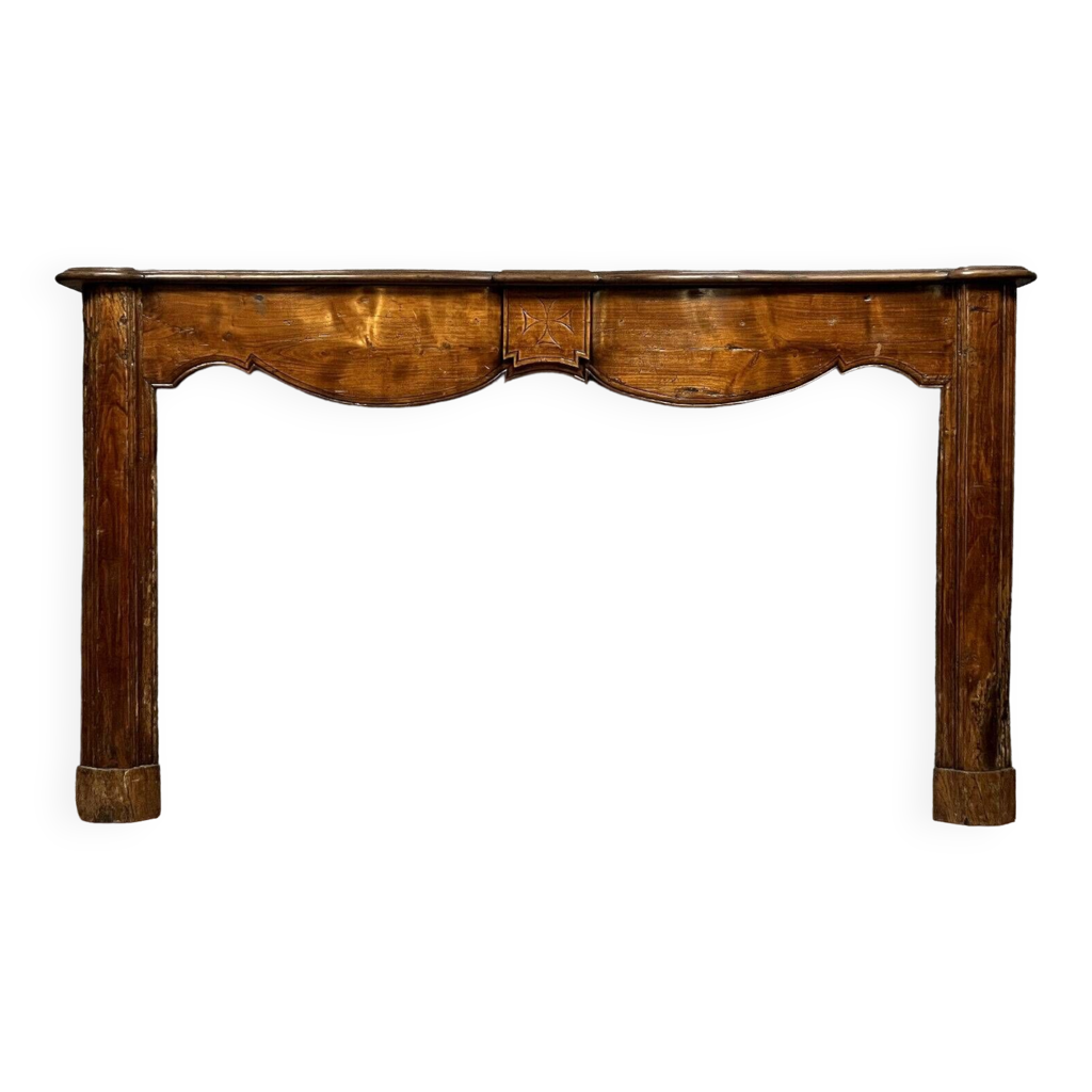 Regency style crossbow-shaped fireplace in solid wood circa 1850 | Selency