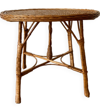 Table ronde en osier | Selency