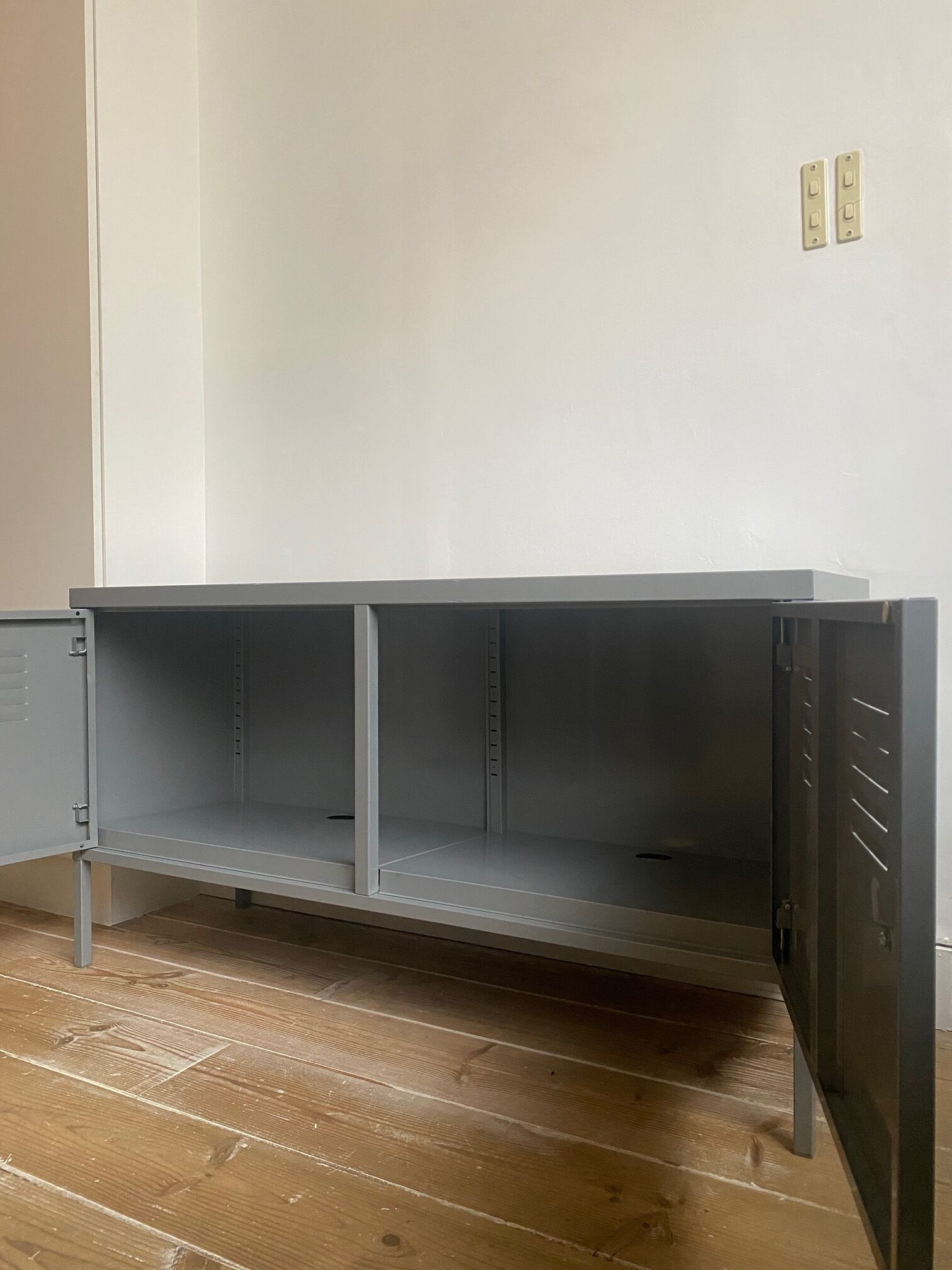 Iconic vintage cabinet Ikea PS gray color | Selency