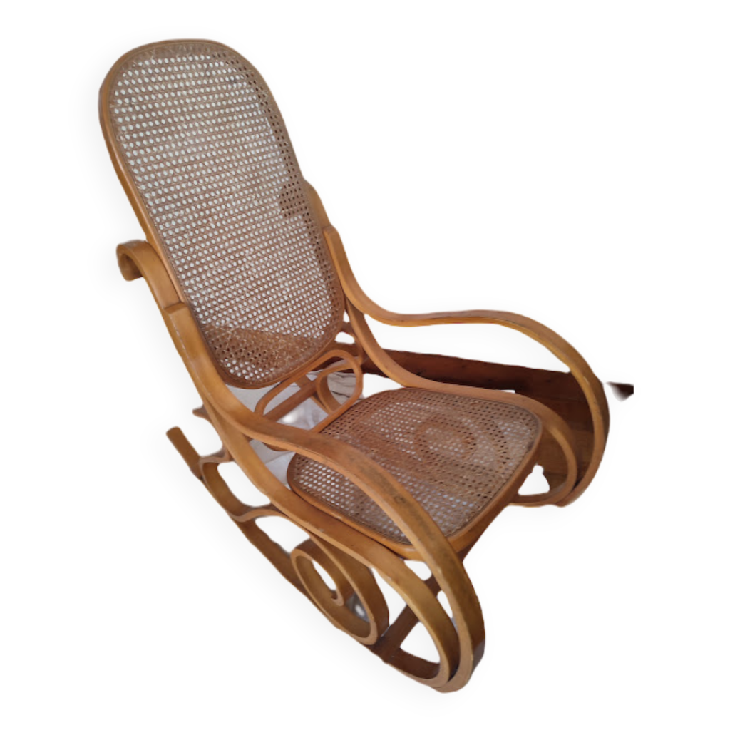 Rocking chair en rotin | Selency