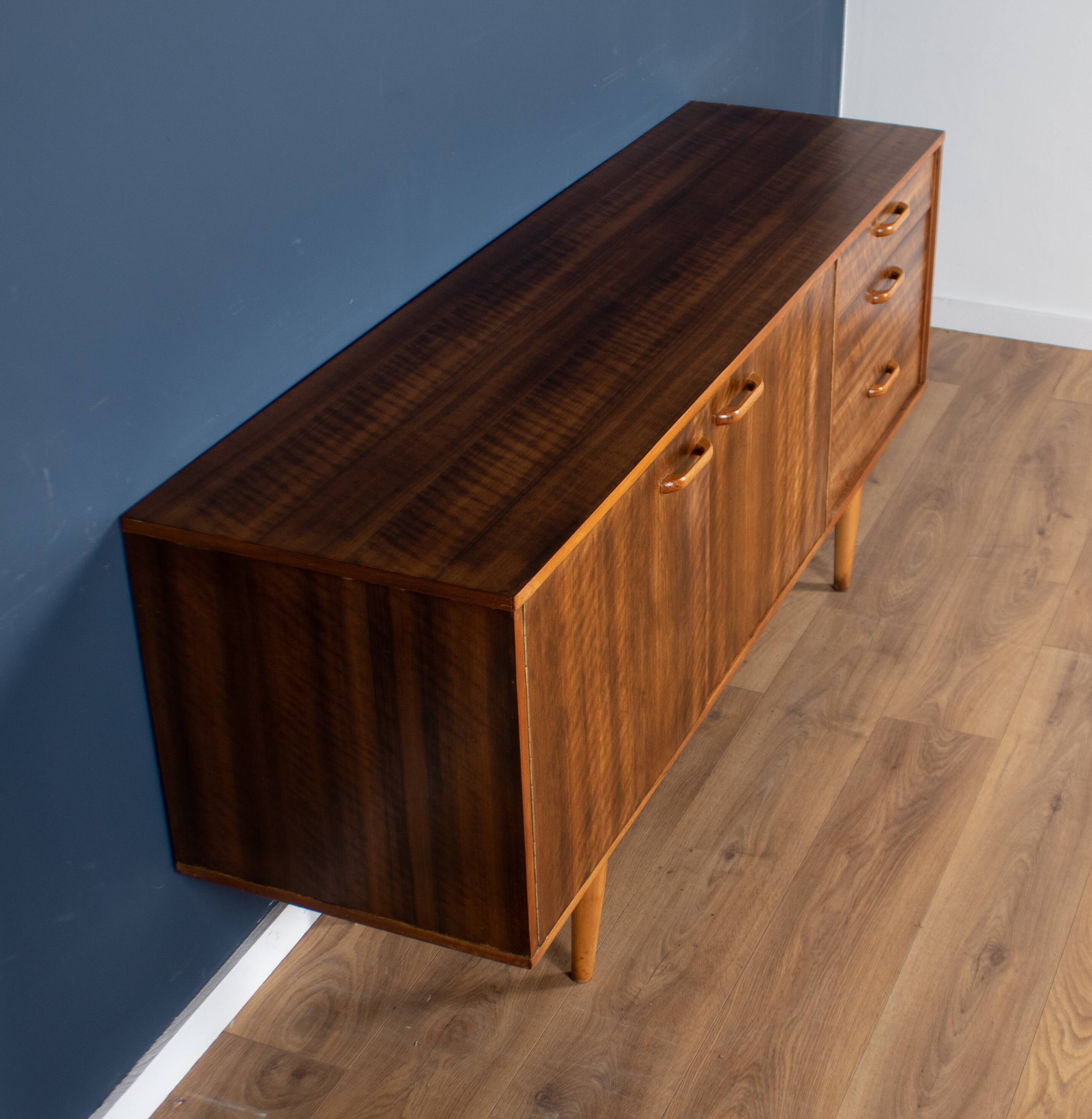 Enfilade rétro teck mid century teck & walnut des années 1960 | Selency