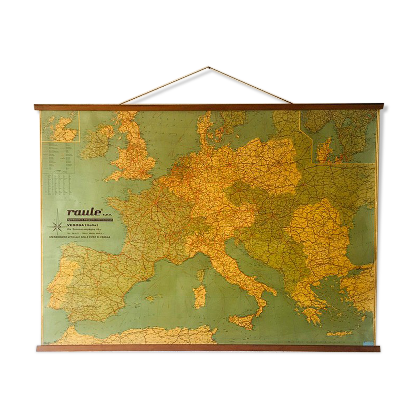 Carte de l’Europe, années 1970 | Selency